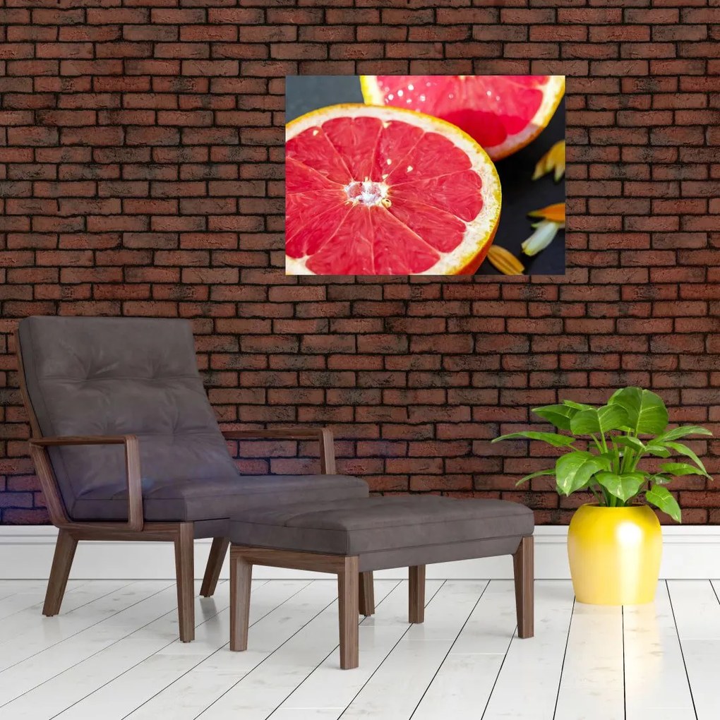 Obraz rozkrojených grapefruitů (70x50 cm)