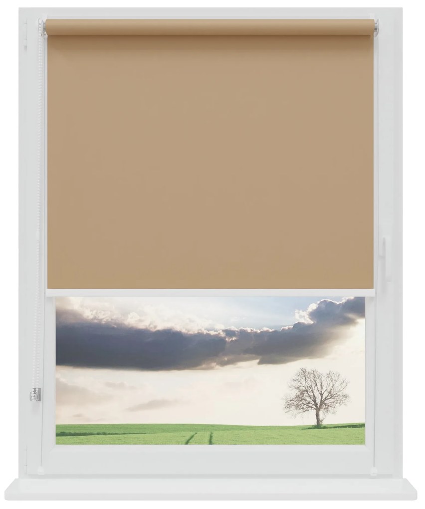 Zatemňující roleta neinvazivní Tan 34x220 cm