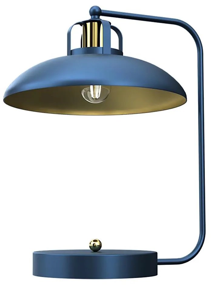 Stolní lampa FELIX 1xE27/60W/230V modrá