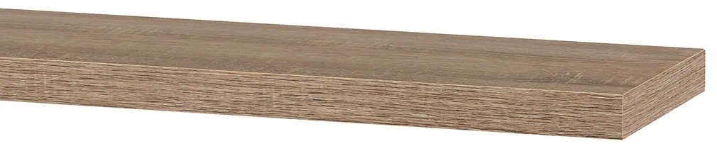 Autronic Polička nástěnná 120 cm, MDF, 3D dekor dub sonoma, baleno v ochranné fólii P-002 SON1