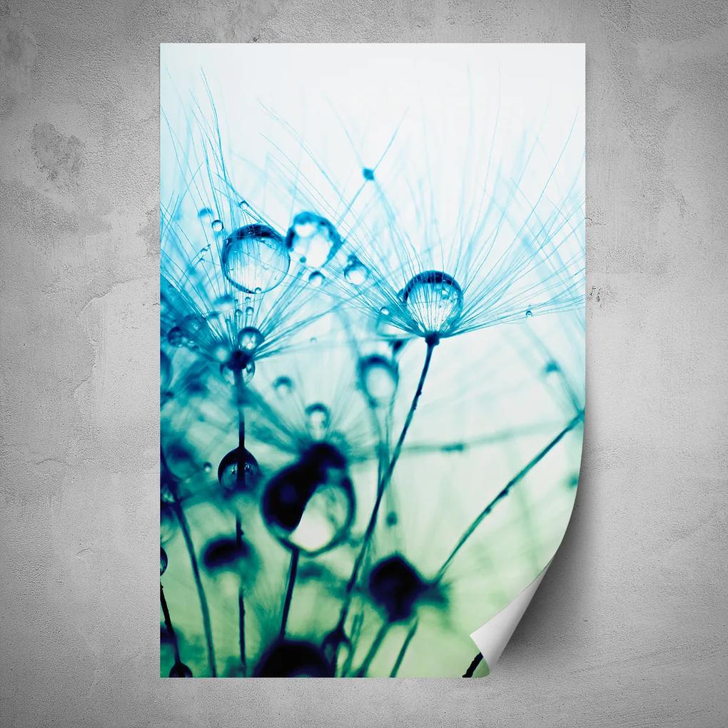 Plakát - Modré makro (80x120 cm) - PopyDesign