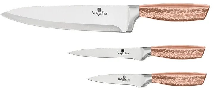 BERLINGERHAUS Sada nožů nerez 3 ks Primal Rosegold Metallic Line BH-2493