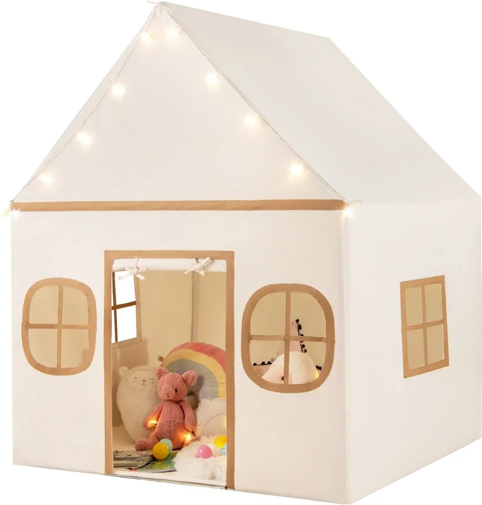Costway Dětský vnitřní dětský stan Playhouse s hvězdicovými světly