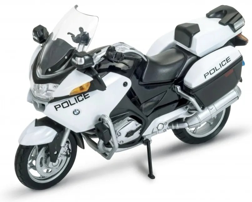 Welly Motocykl BMW R1200 RT 1:18 policejní bílý