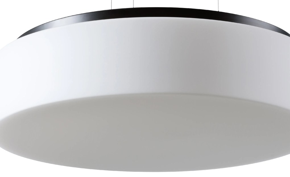 Osmont 67908 Eris LE4, závěsné svítidlo z triplexového skla s černým závěsem, LED 35W 4000K, IP40, prům. 54 cm