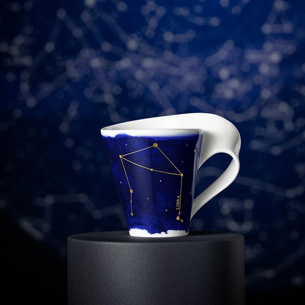 Villeroy&Boch Villeroy & Boch NewWave Stars hrnek s uchem Váhy, 13 × 9,5 × 11,3 cm, 240 ml