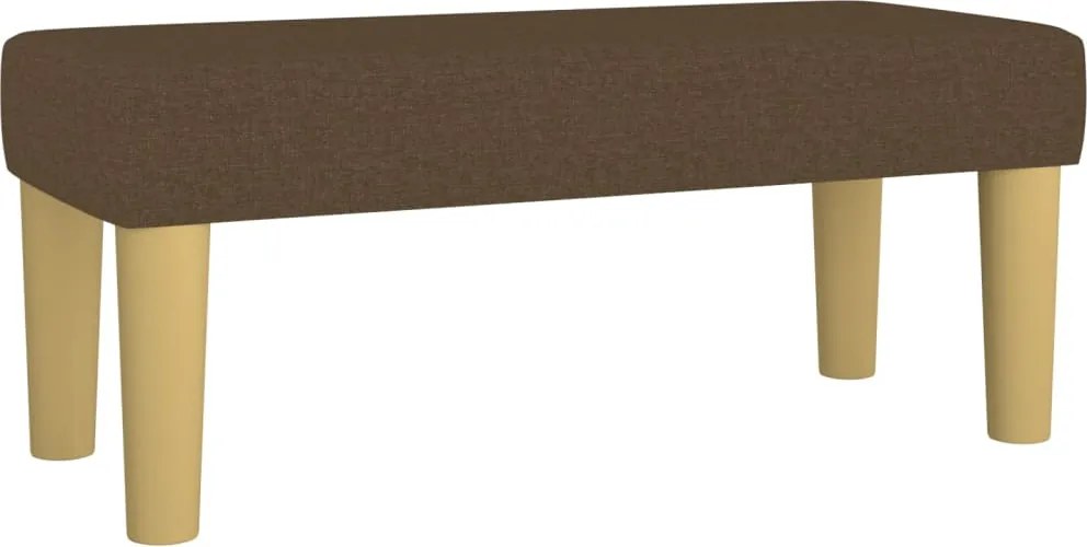 Box spring postel s matrací tmavě hnědá 80x200 cm textil 3137272