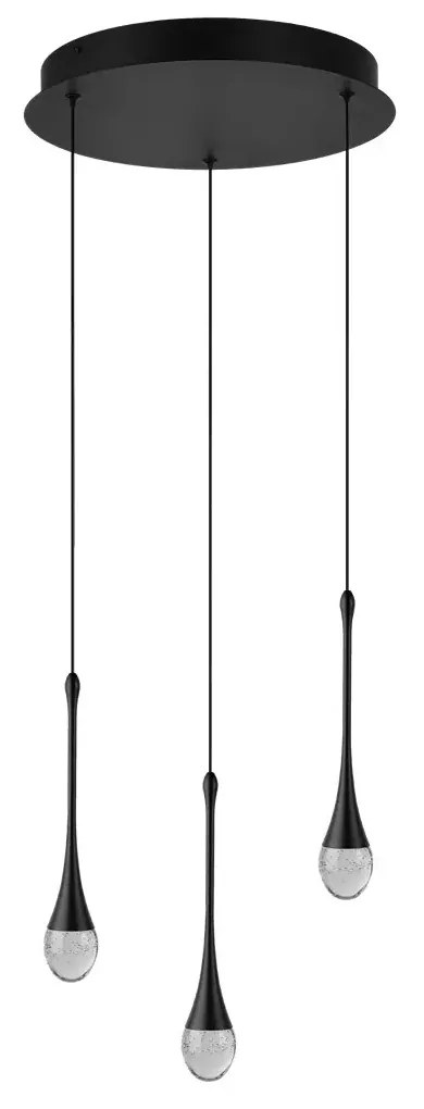 Designový lustr Dalma 3 černá
