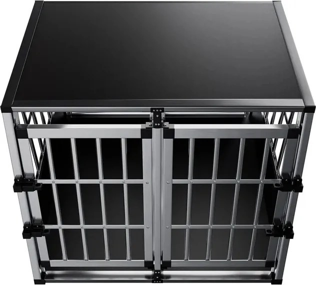 Juskys Alu přepravka pro psy XL
