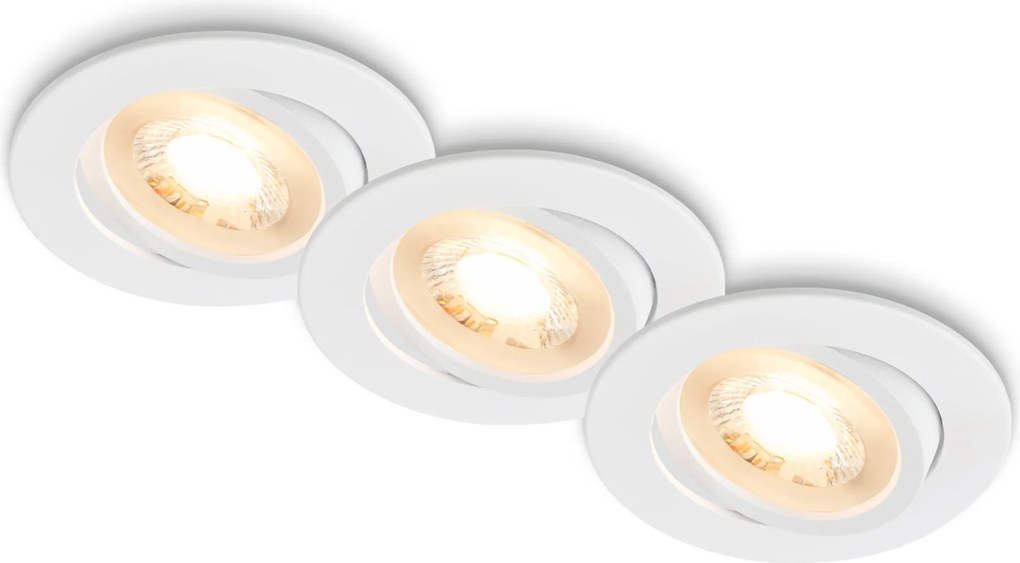 Briloner Vestavná LED svítidla (3dílná, bílá)