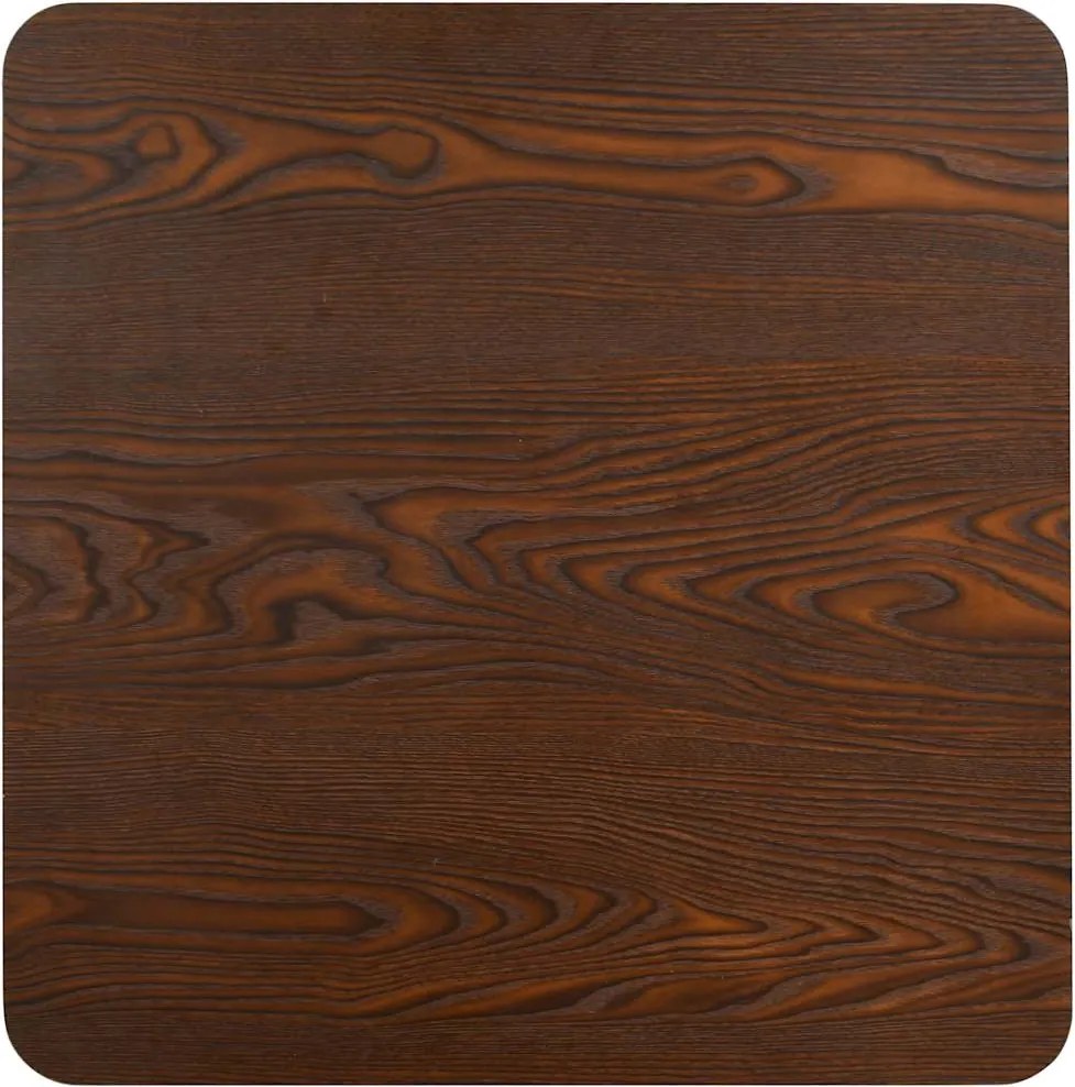 Bistro stolek tmavě hnědý 50 x 50 cm MDF 286428