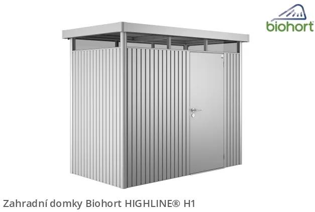 Biohort Zahradní domek HIGHLINE® H1-1K Barva: tmavě šedá metalíza