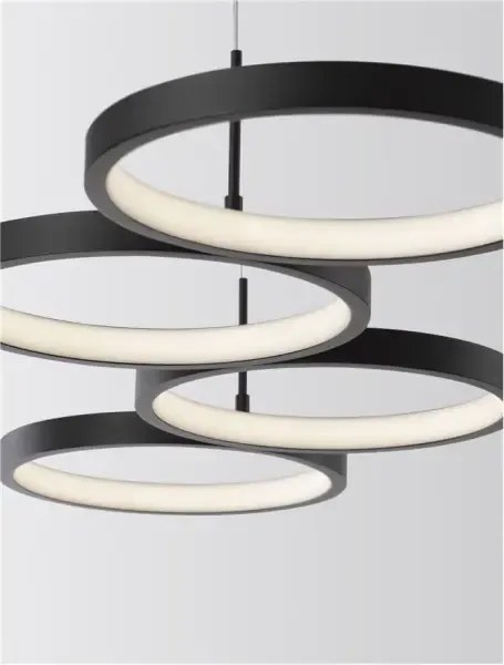 LED lustr Magnus 84 černé