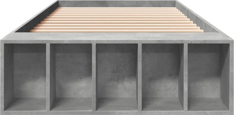 Rám postele betonově šedý 90 x 190 cm kompozitní dřevo 3280618