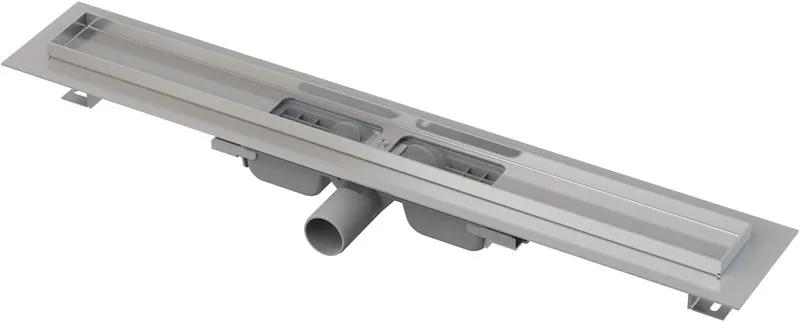 ALCAPLAST Low Podlahový žlab s okrajem 650mm pro perforovaný rošt APZ101-650