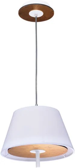 Závěsné svítidlo | Ø28cm, antická mosaz + bílá | Aca Lighting (ZM16281PG)