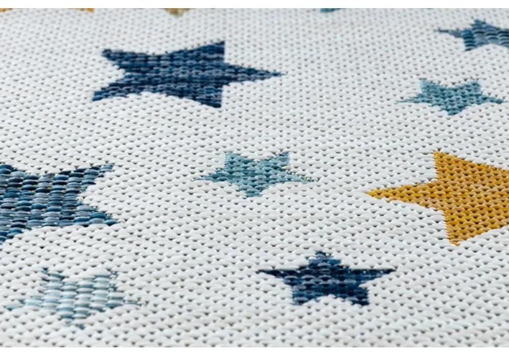Dětský kusový koberec Hvězdičky krémový 160x220cm