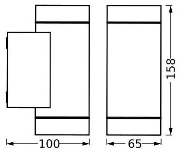 Ledvance - Venkovní nástěnné svítidlo ITYS 2xGU10/35W/230V IP65