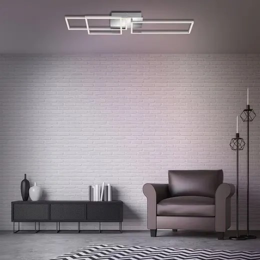 LED Stropní svítidlo LED/42W/230V 3000K matný chrom