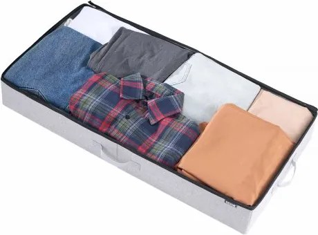 Úložný prostor pod postel s průhledným víkem, 850 × 430 × 120 mm VEVOR