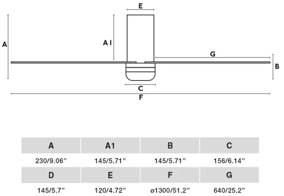 FARO 33829-1TW-LED Stmív. ventilátor PUNT TUB M LED/18W/230V 3000/4200/6500K +DO