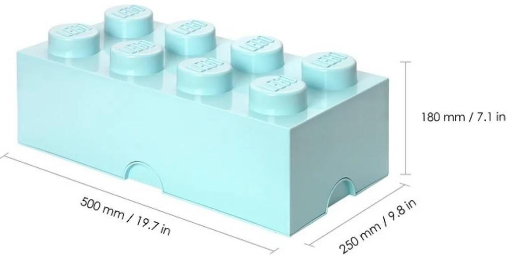 Lego® Tyrkysový úložný box LEGO® Smart 25 x 50 cm