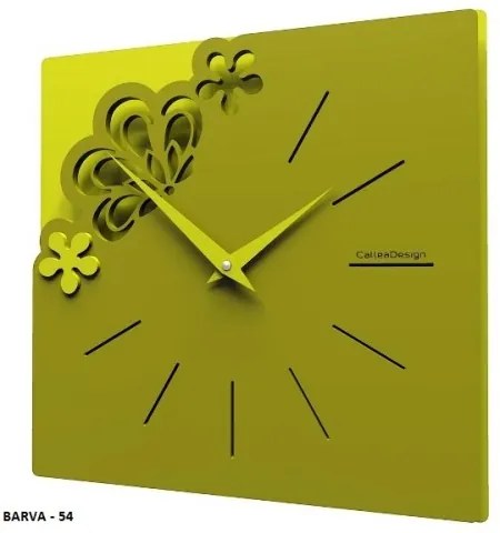Designové hodiny 56-10-1 CalleaDesign Merletto Small 30cm (více barevných variant) Barva zelená oliva-54