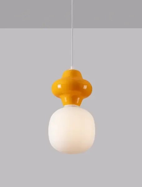 LED oranžovo-bílé moderní svítidlo Clio
