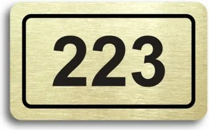 ACCEPT Číslo na dveře - typ 02 (50x30mm) - bílá tabulka - barevný tisk
