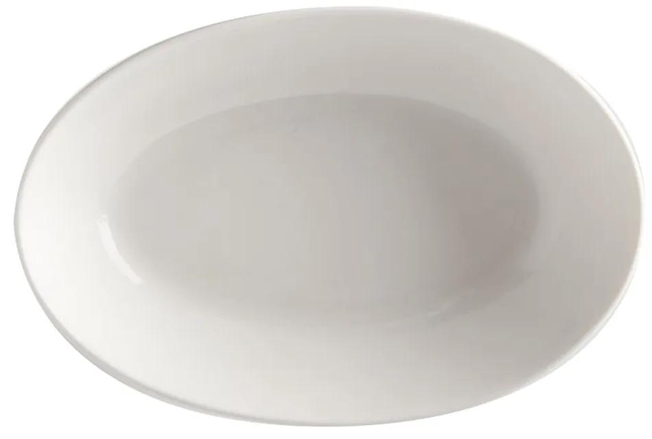Bílý porcelánový hluboký talíř Maxwell &amp; Williams Basic, 20 x 14 cm