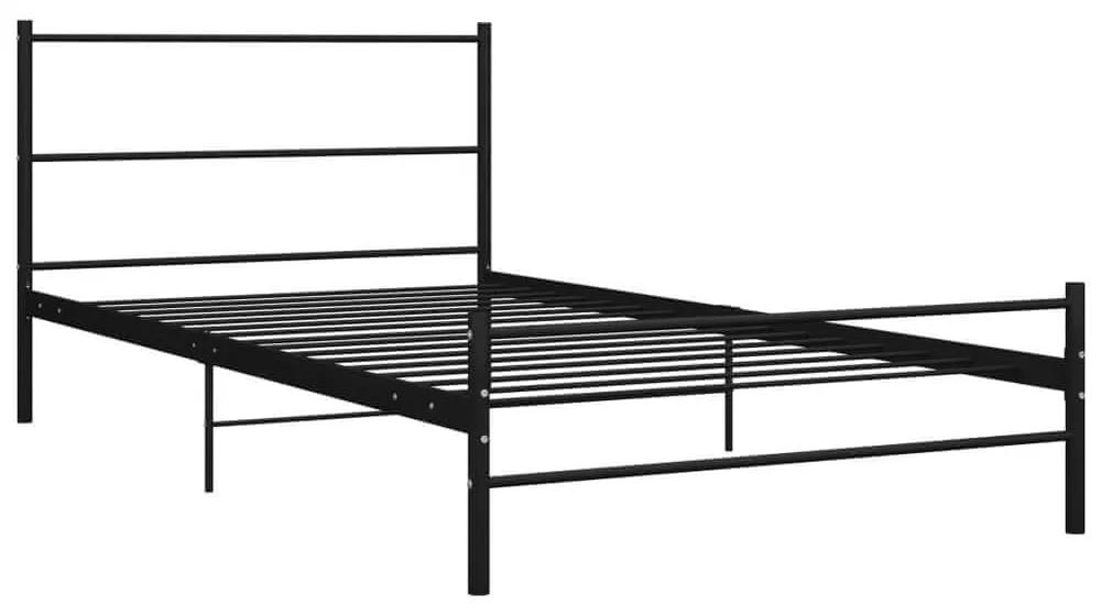 Petromila Rám postele černý kovový 90 x 200 cm