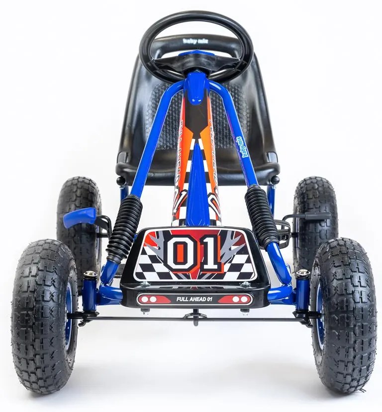 Dětská šlapací motokára Go-kart Baby Mix Razor modrá