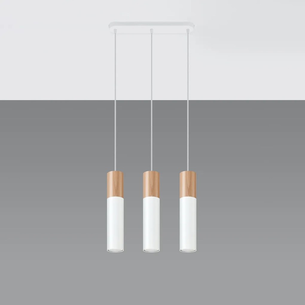 Sollux Lighting Závěsné svítidlo PABLO 3 bílé