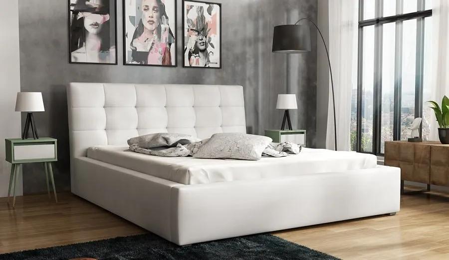 Casarredo - Komfort nábytek Čalouněná postel TEKLI 140x200, výběr ekokůže | potah: soft 17