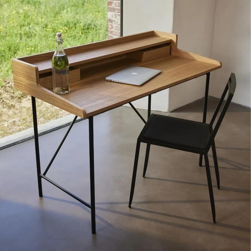 Přírodní dřevěný psací stůl Quax Hai-No-Ki 120 x 60 cm