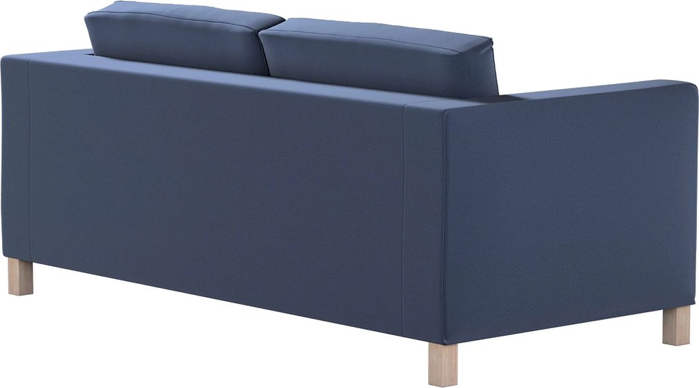 Potah na pohovku IKEA Karlanda rozkládací, krátký barva tmavě modrá látka sametová