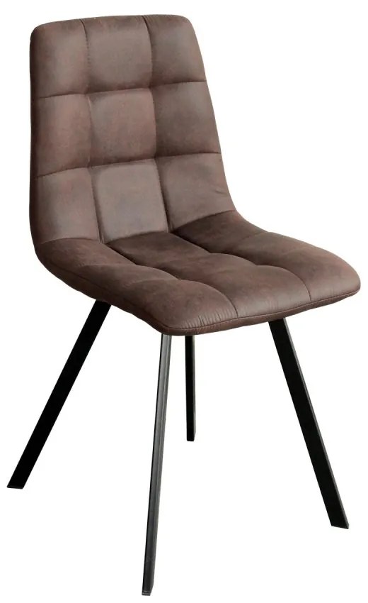 Idea IDEA Jídelní židle BERGEN hnědé mikrovlákno