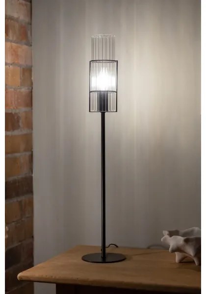 Markslöjd 108556 - Stolní lampa TUBO 1xE14/40W/230V 65 cm černá/čirá