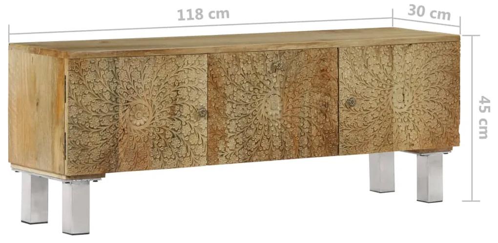 TV stolek z masivního mangovníkového dřeva 118 x 30 x 45 cm