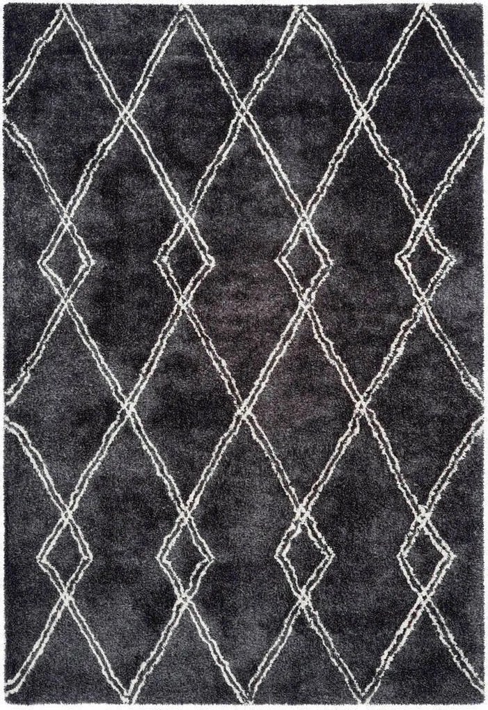 XXXLutz KOBEREC S VYSOKÝM VLASEM, 80/150 cm antracitová - Online Only koberce & rohožky - 005937014854