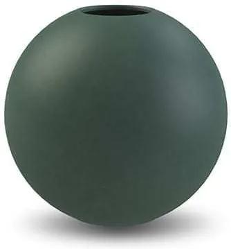 Ball vase 10cm dark green