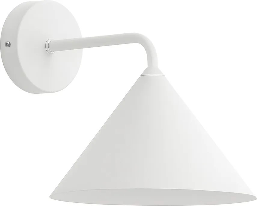 Nástěnné svítidlo Capital, 1x bílé kovové stínítko, (fi 21cm), w