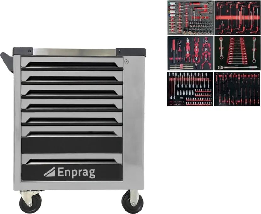 Servisní vozík EnpragXT-002 + sada nářadí v pěnové výplni