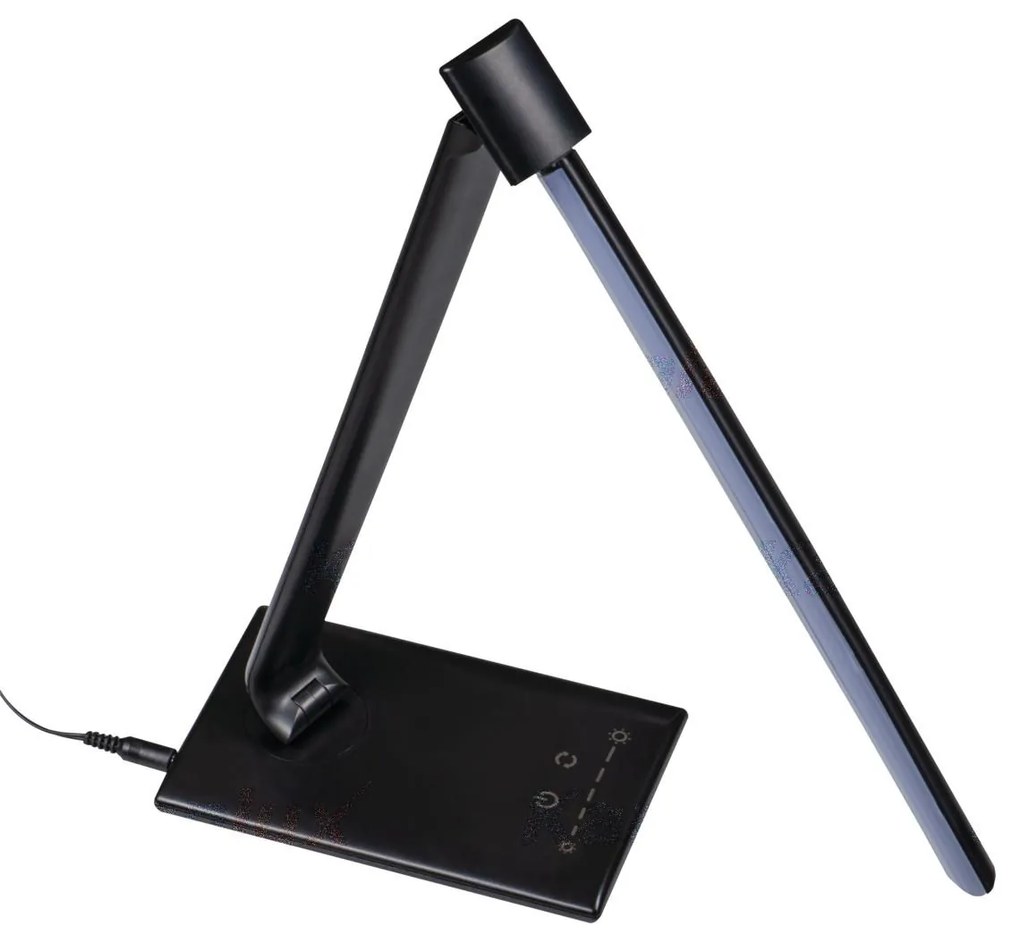 KANLUX Dotyková stmívatelná LED lampa PREDA, 7,3W, teplá bílá-studená bílá, černá 35780