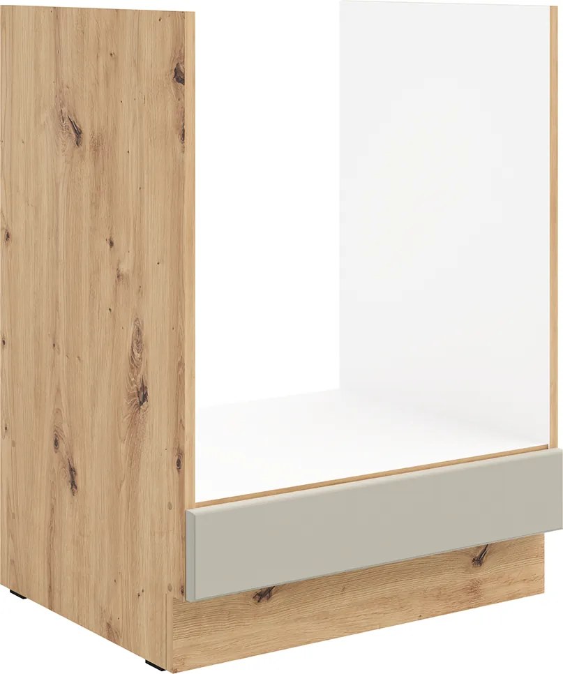 STILO ac | dolní skříňka 60 D GAZ na vestavnou troubu | 60 cm | artisan/světle šedá