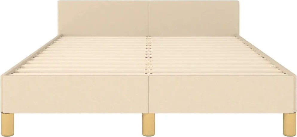 Rám postele bez matrací krémově 120x190 cm textil 3270518