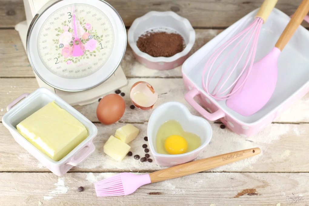 Keramická forma na koláč 12 cm růžová -