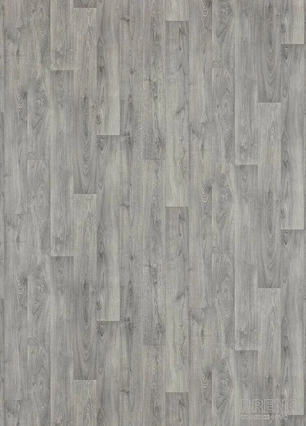 Breno PVC ECOTEX Tavel 574 - šedé dřevo, šíře 300 cm