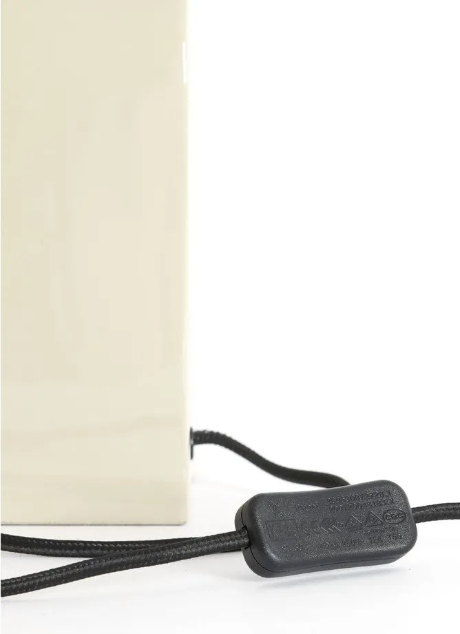 Krémová kovová stolní lampa (výška 38 cm) Cardona – Light &amp; Living