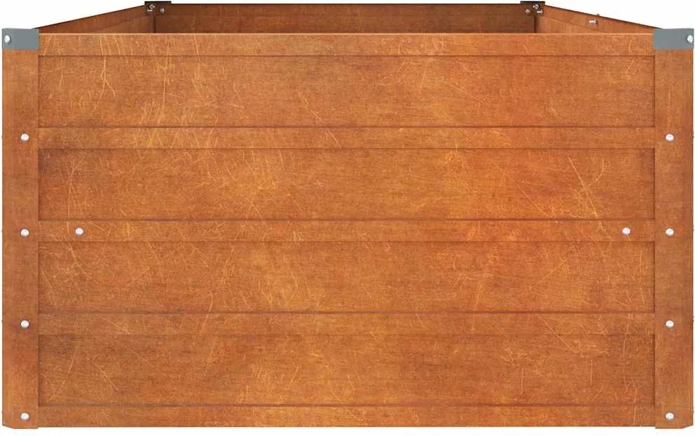 Zahradní vyvýšený záhon rezavý 160 x 80 x 45 cm cortenová ocel 151958